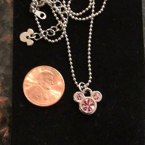 Disney | Accessories | Silhouette Mickey Mouse Head With Pink Stones ...